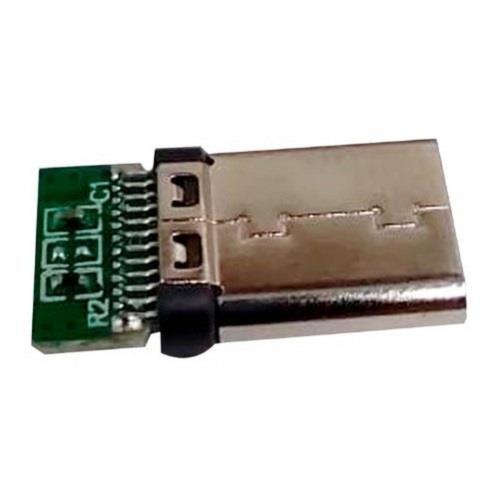 Ficha Conector Usb Tipo C Macho Con Capuchon - tiendavirtual